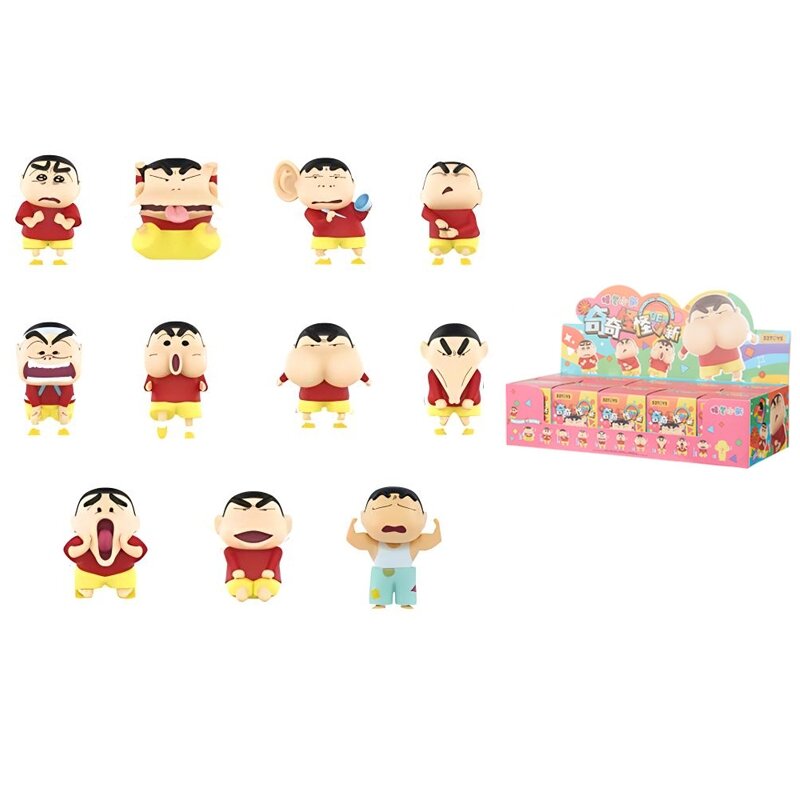 Набор коллекционных фигурок унисекс MINISO x Crayon Shinchan, Full Box 10 Pcs (No Duplicates)