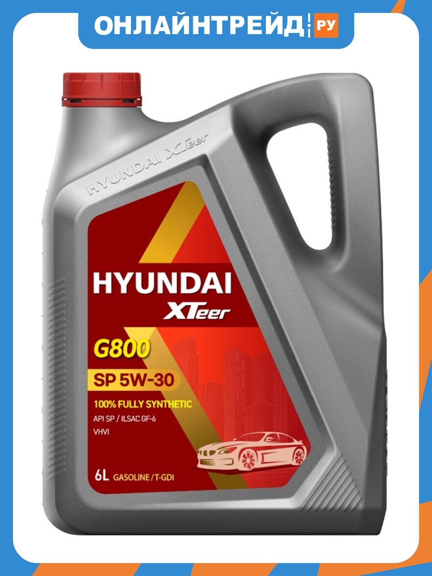 Моторное масло Hyundai Xteer Gasoline Ultra Protection 5W-30 синтетическое 6 л