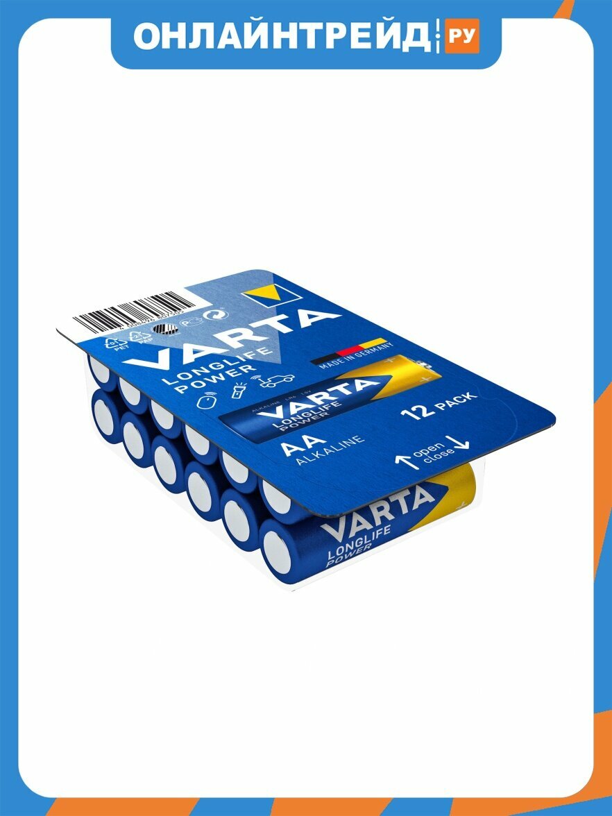 Элемент питания Varta Longlife Power LR6 AA бл 12