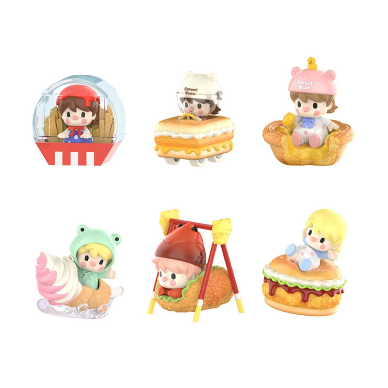 Фигурки унисекс KFC x POP MART Sweet Bean Fun Play K Land, 6 шт.