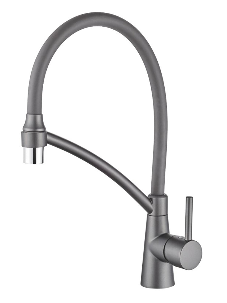 Смеситель для кухни с гибким изливом и душем Ledeme L4399D-12