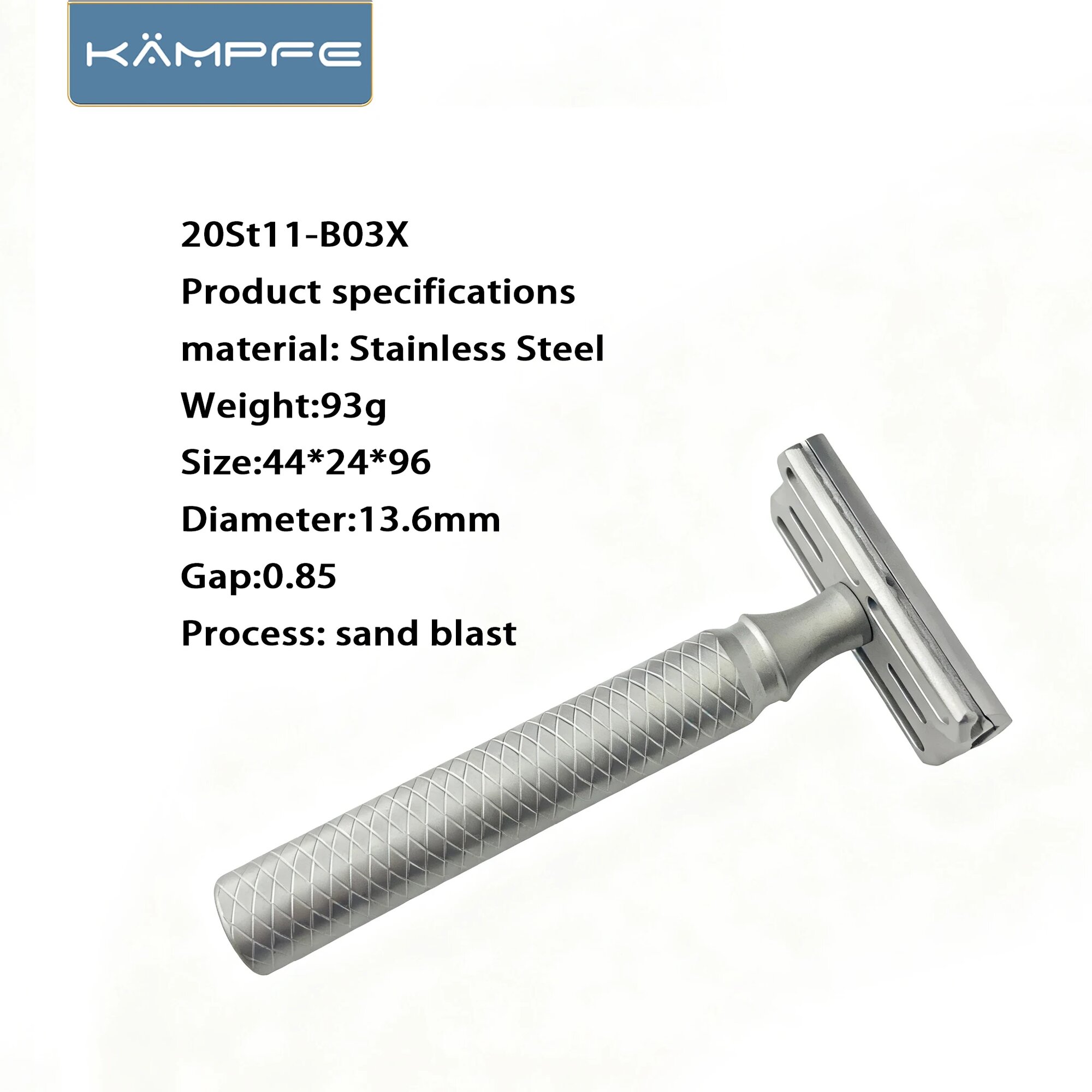 Бритва KAMPFE St11-B03X из нержавеющей стали 20St11-B03X