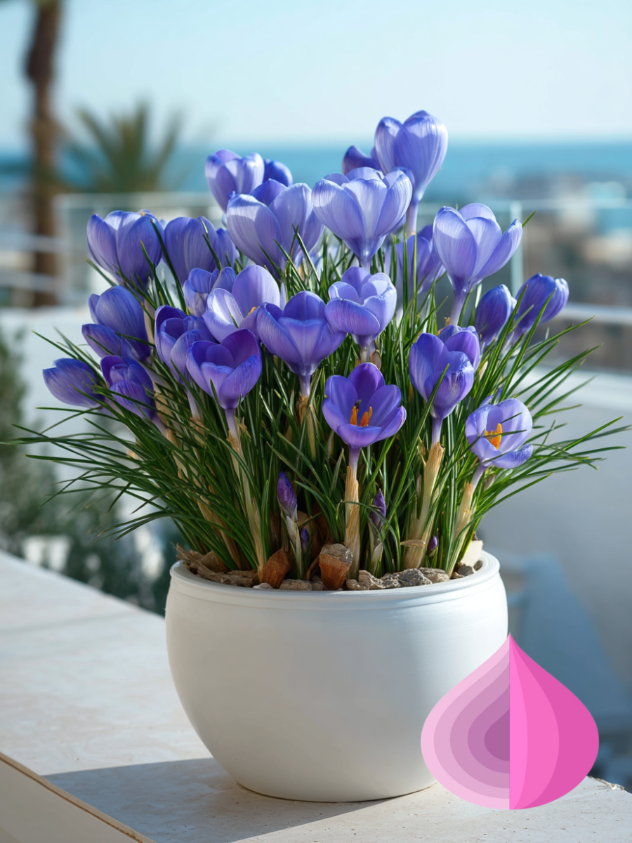 Луковицы цветов, bulbs servise, Крокус хамминг бёрд ( 7 штук )