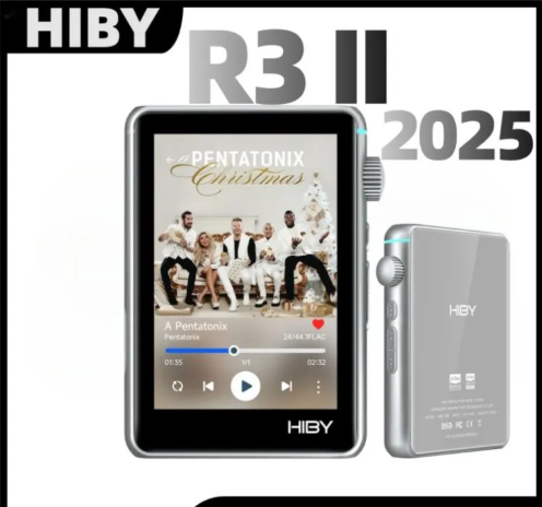 HIBY R3 II издание 2025 года MP3-плеер без диска, серебристый