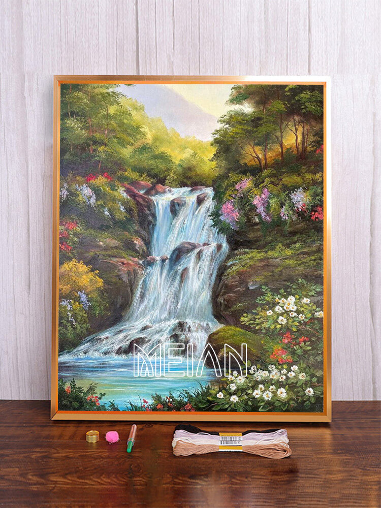 MEIAN Набор для вышивания,30x40CM,11CT,40 цветов