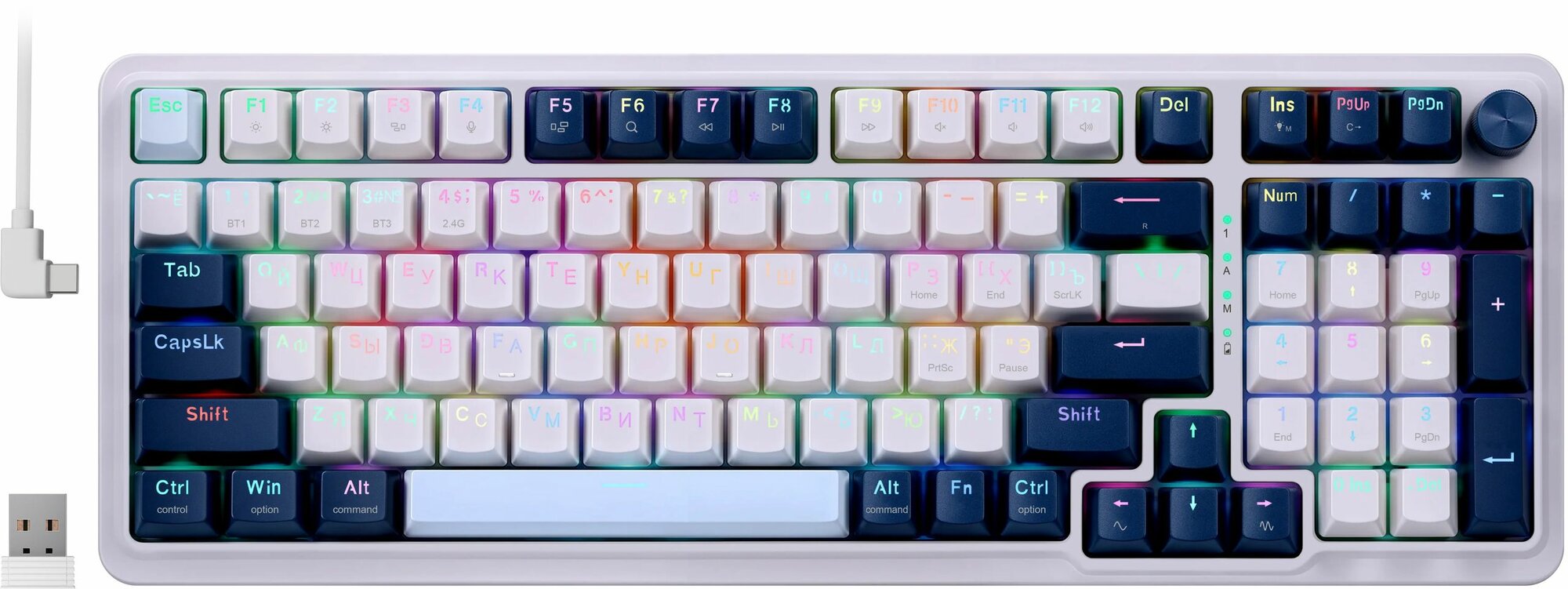 Клавиатура Redragon Eisa Pro, механическая, беспроводная, RGB-подсветка
