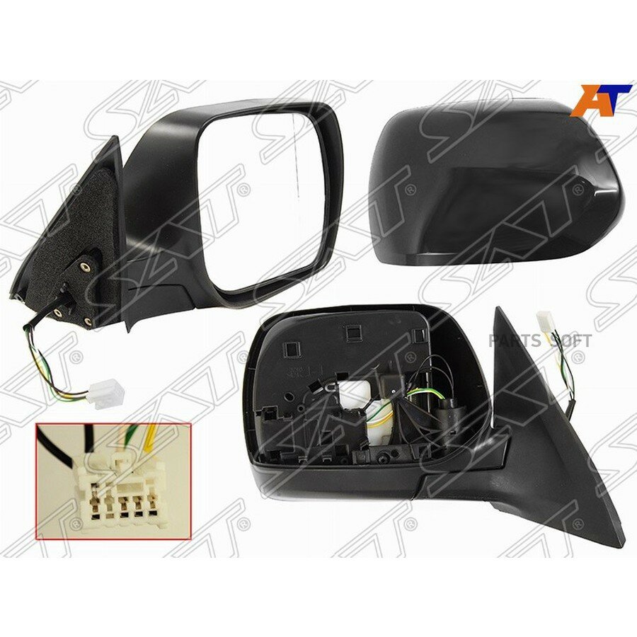 Зеркало Subaru Forester 07-13 (Справа/ Обогрев/ Регулировка/ 5 контактов) от официального дистрибьютора, SAT, артикул STSB679401