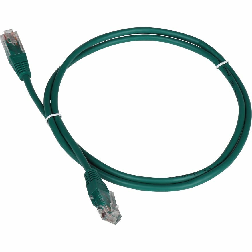 Патч-корд LANMASTER TWT-45-45-5.0-GN 5м RJ-45 cat.5e UTP зелёный