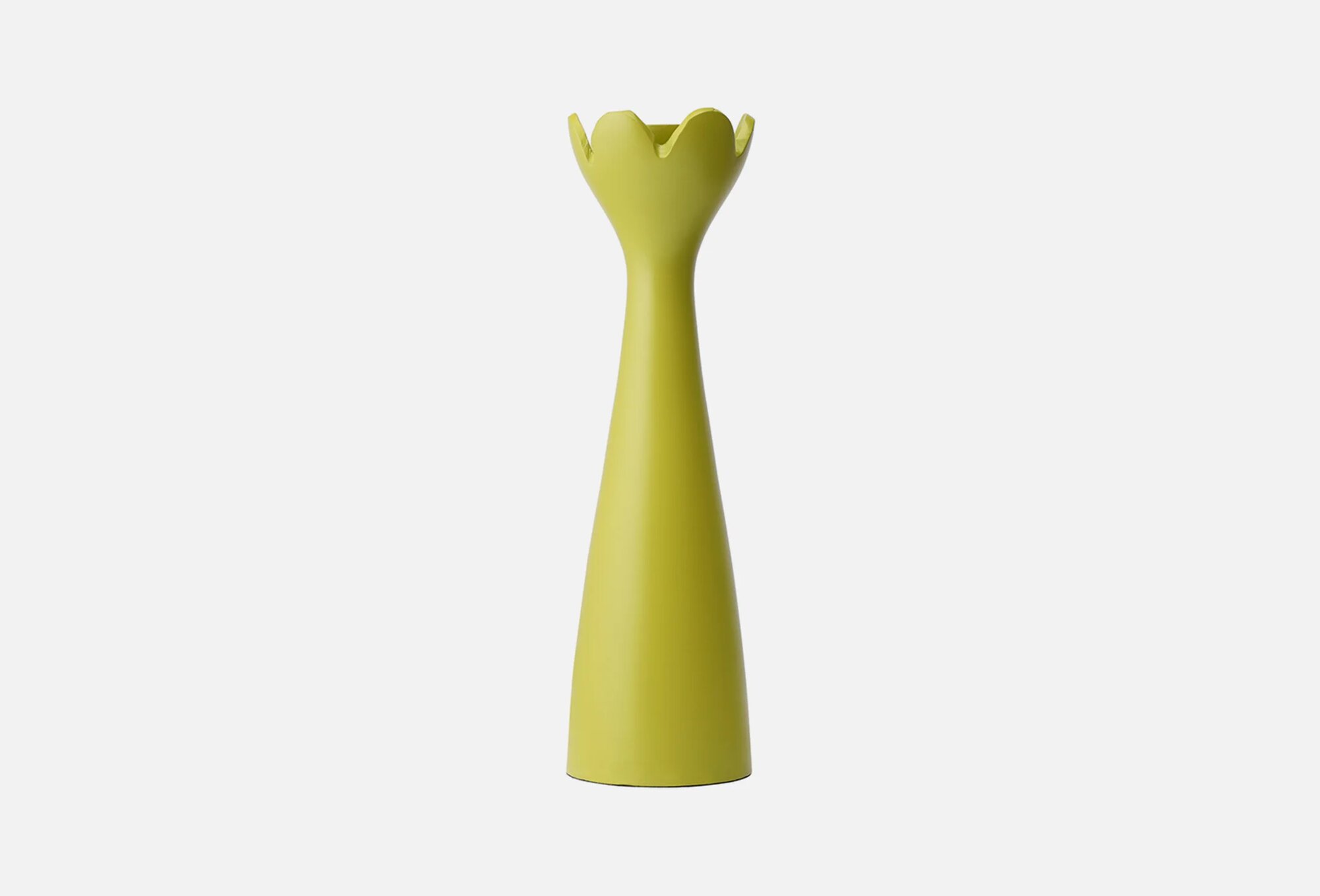 Bergenson Bjorn Laminaria, 23 см, лайм Подсвечник 1 шт