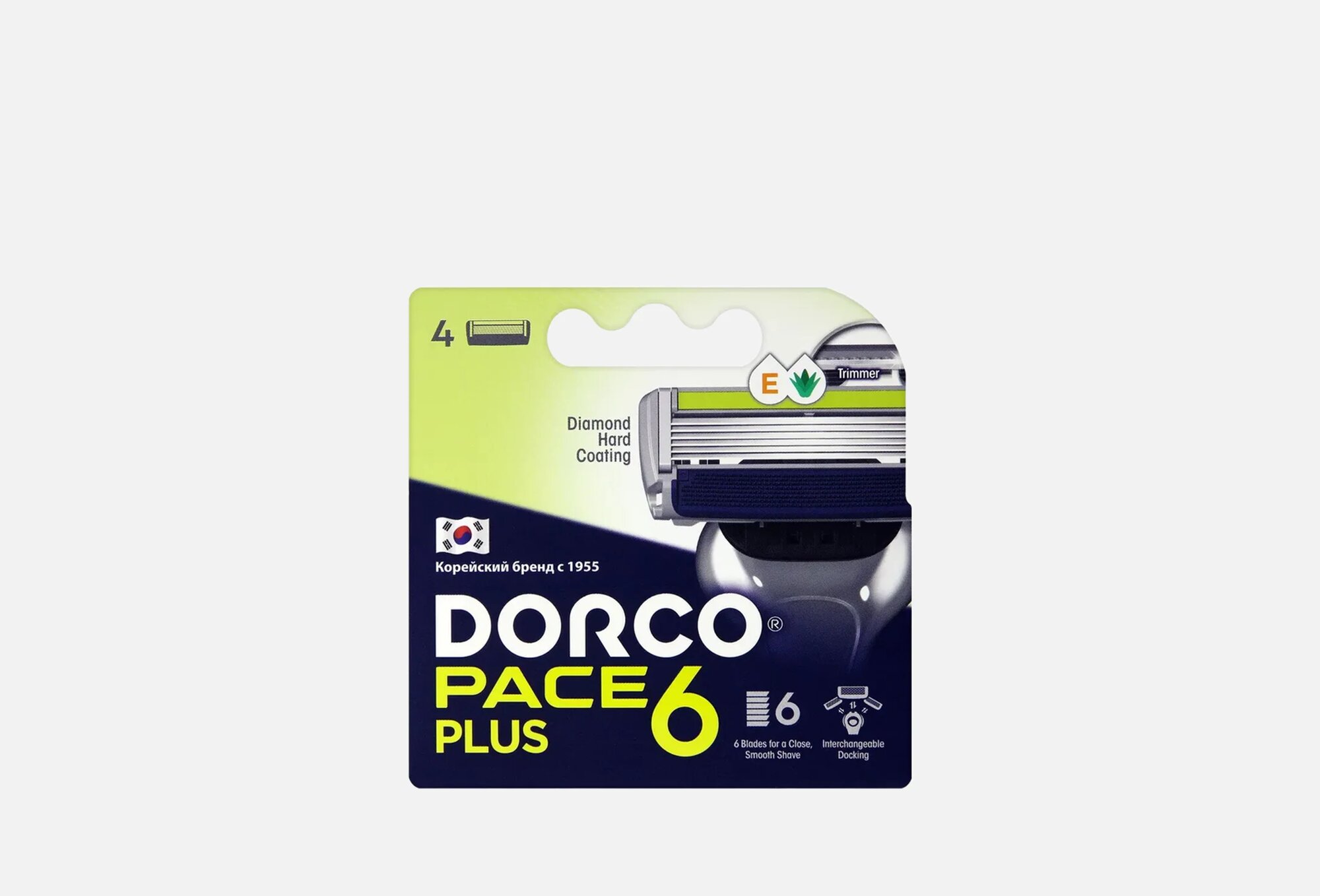 Dorco Dorco Pace6 Plus Кассеты для бритья с триммером 4 шт