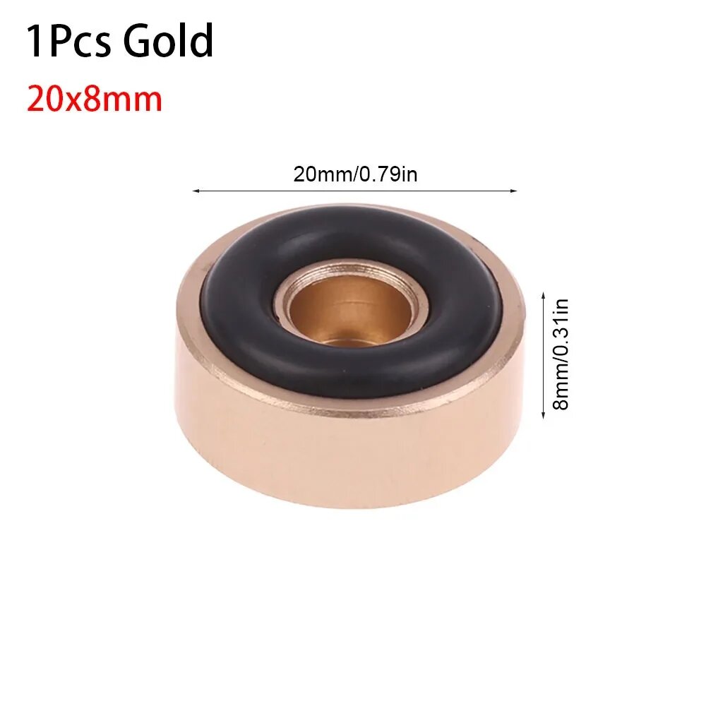 Алюминиевые опоры для динамиков HIFI 20x8 мм, 1/4 шт. 1Pcs Gold