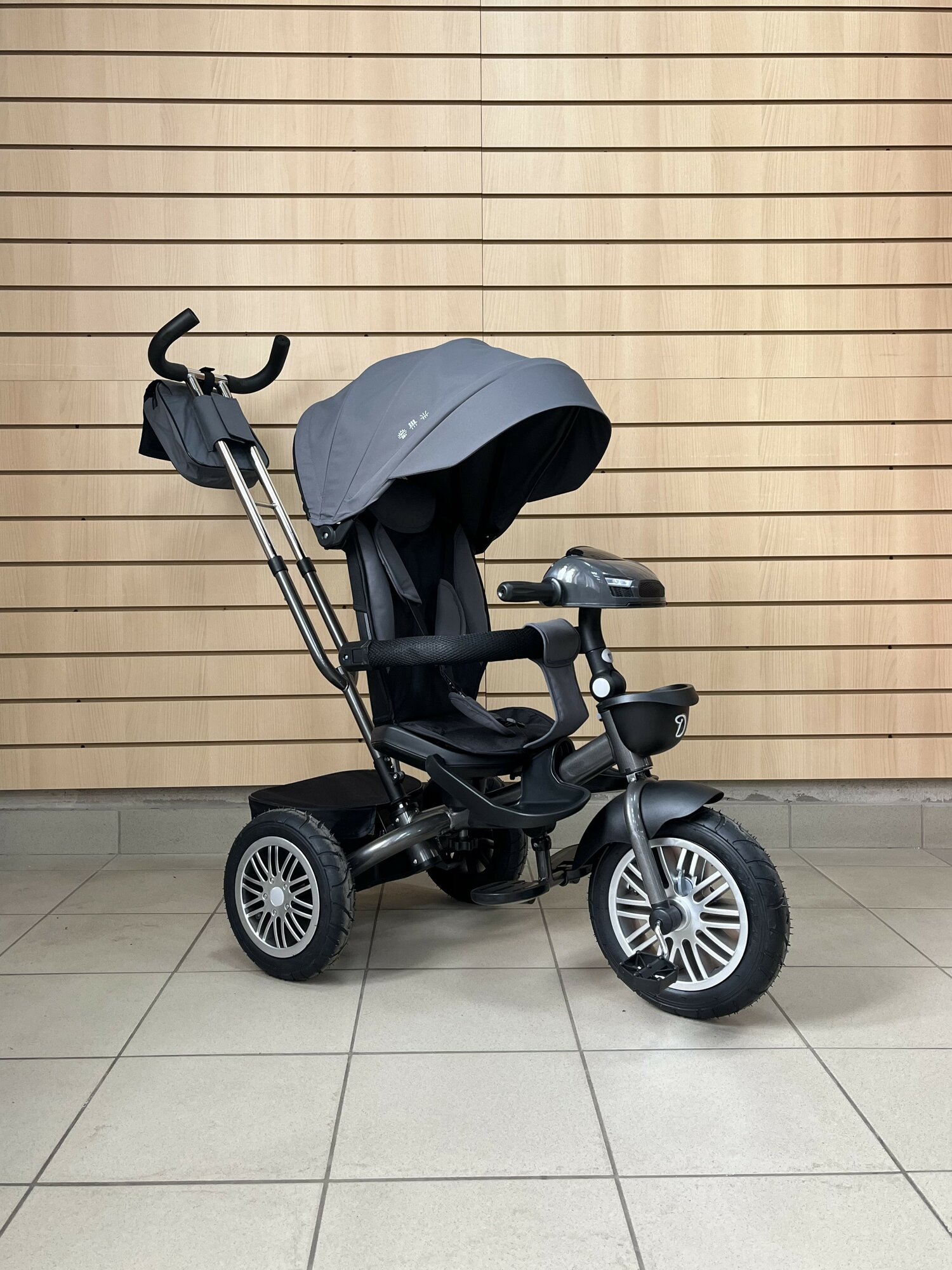 Детский трехколесный велосипед BREND LUXMOM DALUX ORIGINAL 3188, до 4х лет, серый