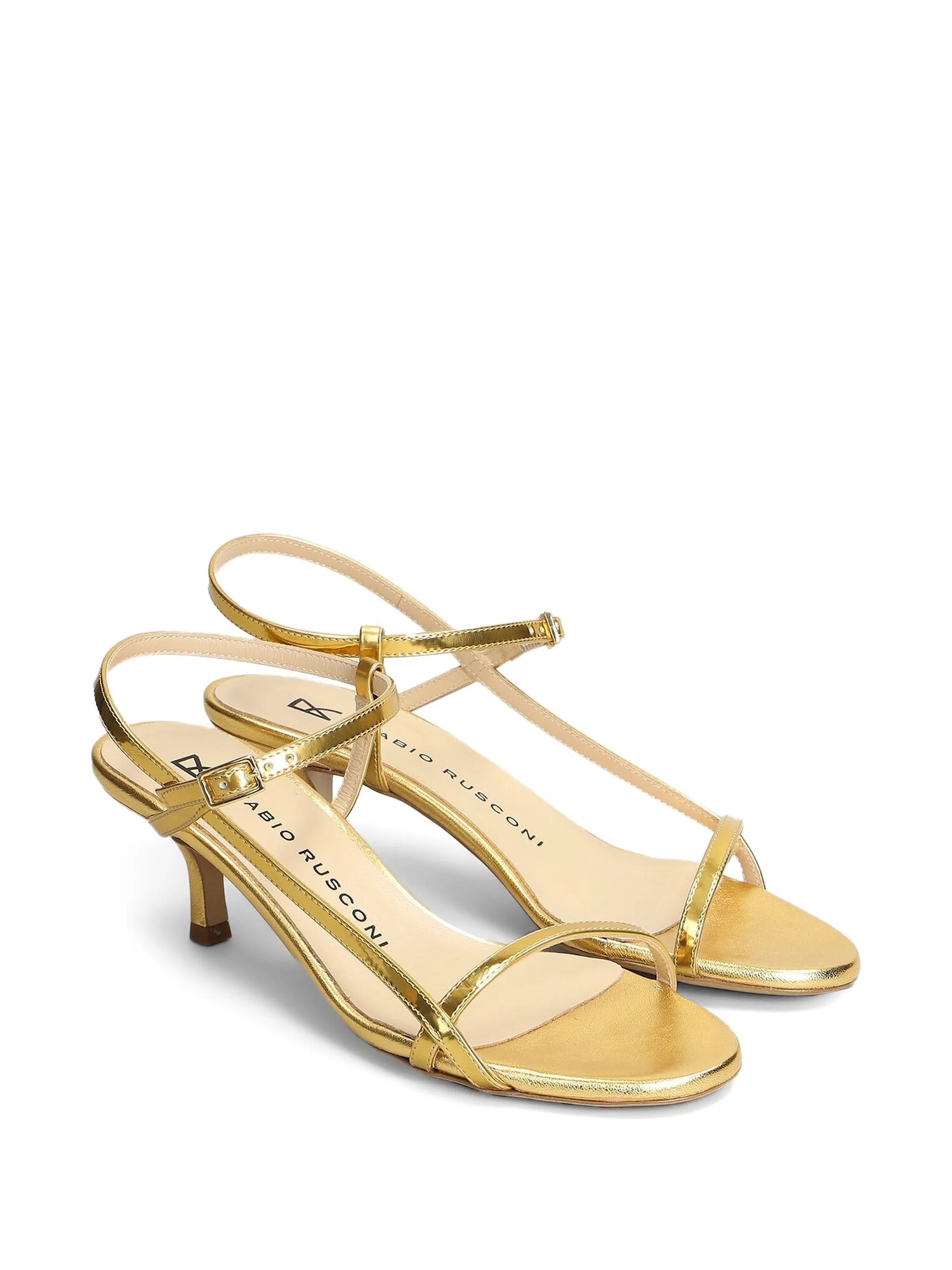 Босоножки Fabio Rusconi Metallic strappy sandals, размер 37 — фото 1