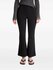 Брюки CALVIN KLEIN Logo-print flared tailored trousers, размер 40 EU, черный