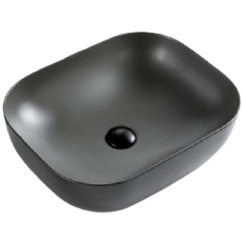 Раковина накладная BelBagno 50 BB1302-H311 Серая матовая, фаянс