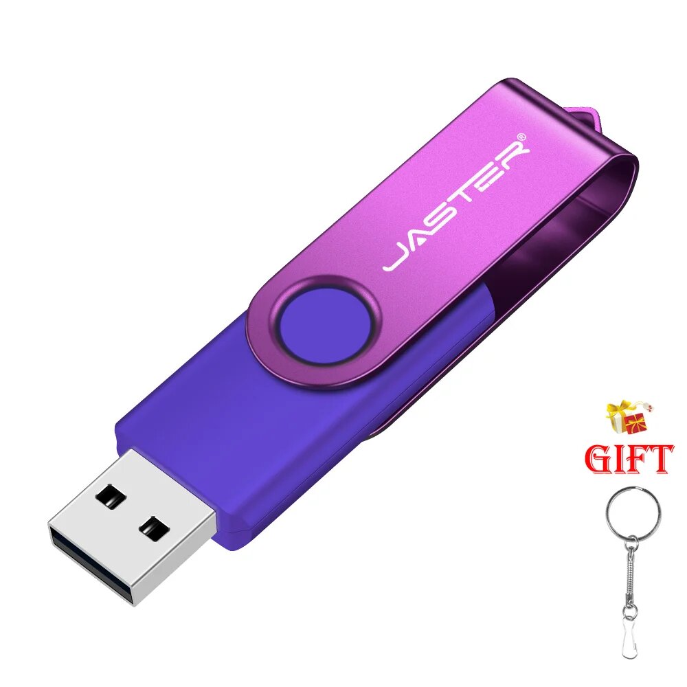 USB-флешка JASTER серебристая 64 ГБ, 4 ГБ, 16 ГБ, 32 ГБ Фиолетовый, 128MB(Not GB), PURPLE