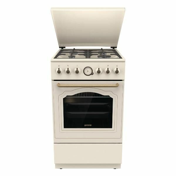 Плита газовая Gorenje GGI5BCLI, 50 см, 4 конфорки, 67 л, бежевый