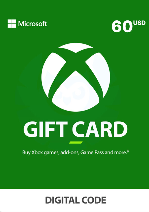 Xbox Live Gift Card 60 USD (US) (Microsoft Store; Xbox; Регион активации США)