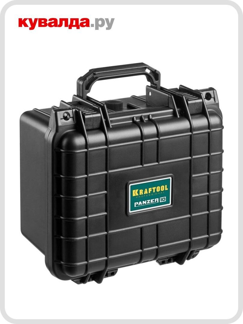 Ящик для инструмента KRAFTOOL "PANZER" ударопрочный пластиковый, степень защиты ip55, 10"