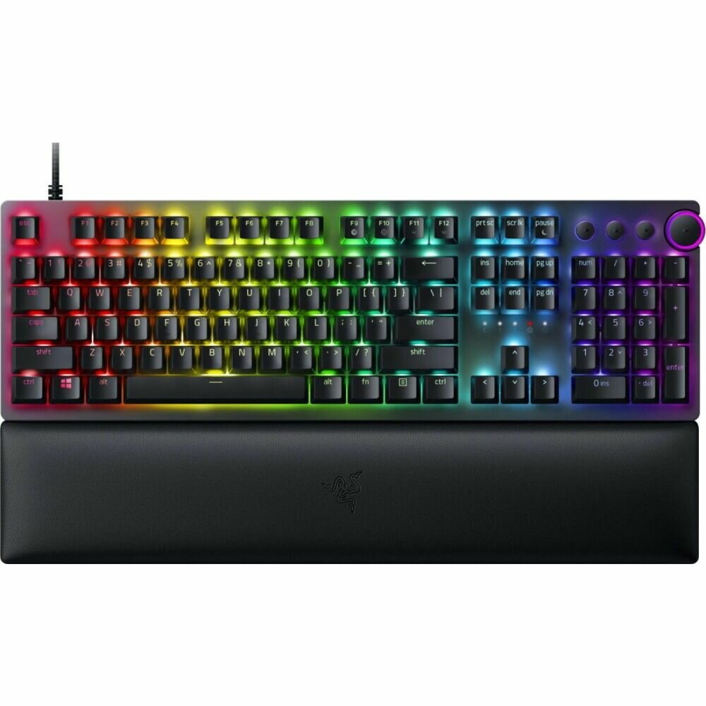 Клавиатура проводная игровая Razer Huntsman V2 (Purple Switch) - Russian Layout Gaming Keyboard