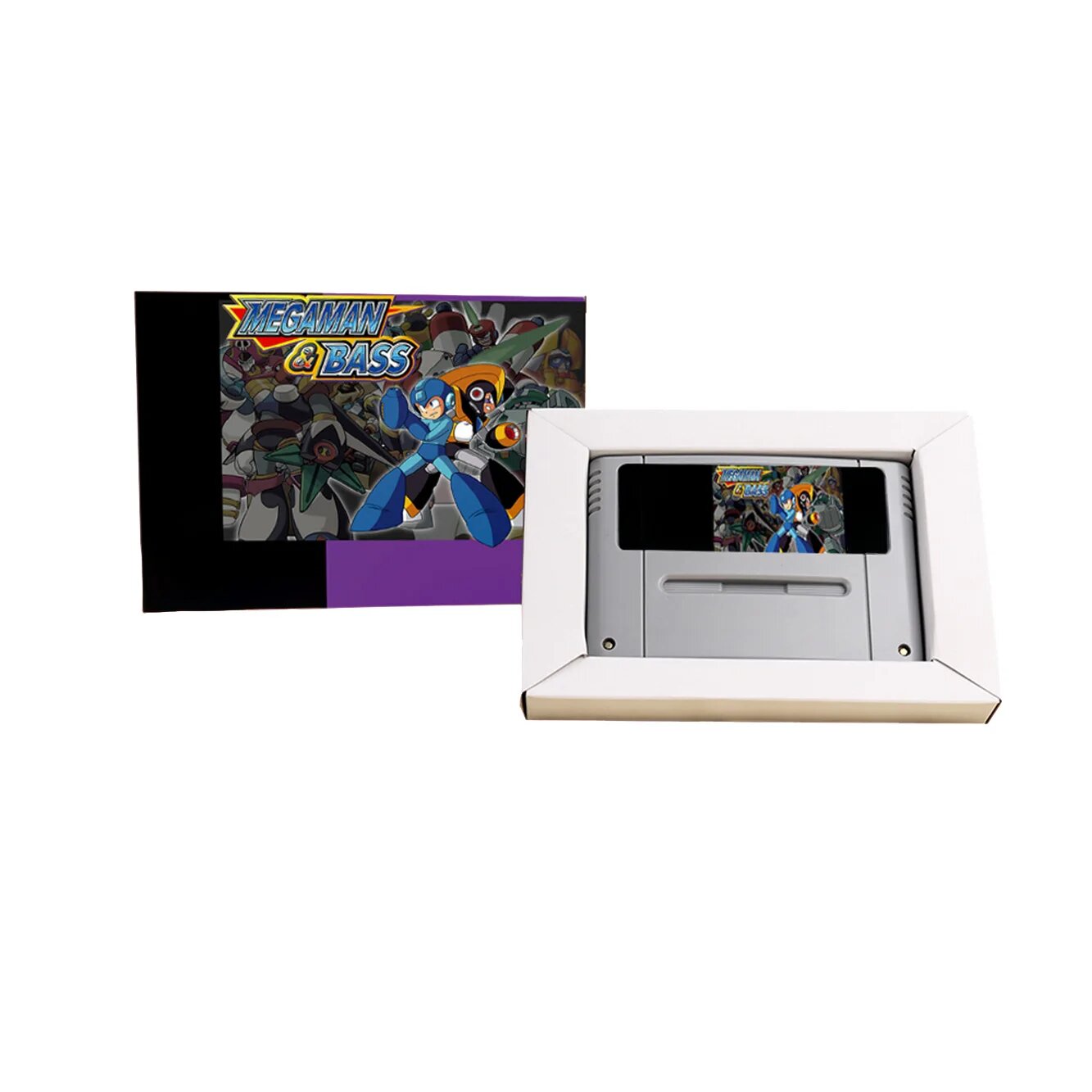Mega Man & BASS игра для SNES EUR game with box