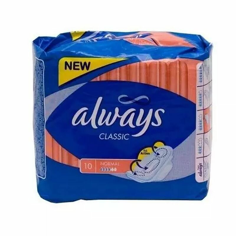 Always classic Прокладки женские, нормал, 10 штук