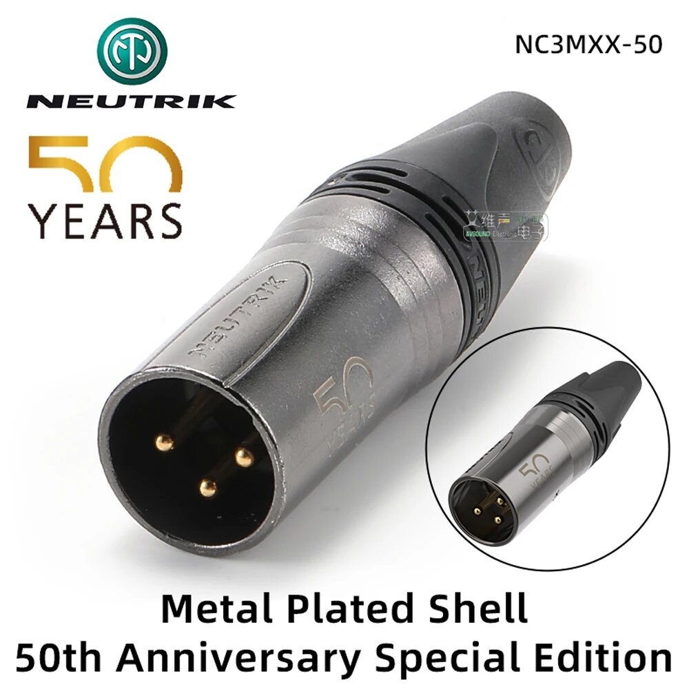 Neutrik белые XLR разъёмы NC3FXX-WT и NC3MXX-WT Изумрудный, NC3MXX-50 1-PCS