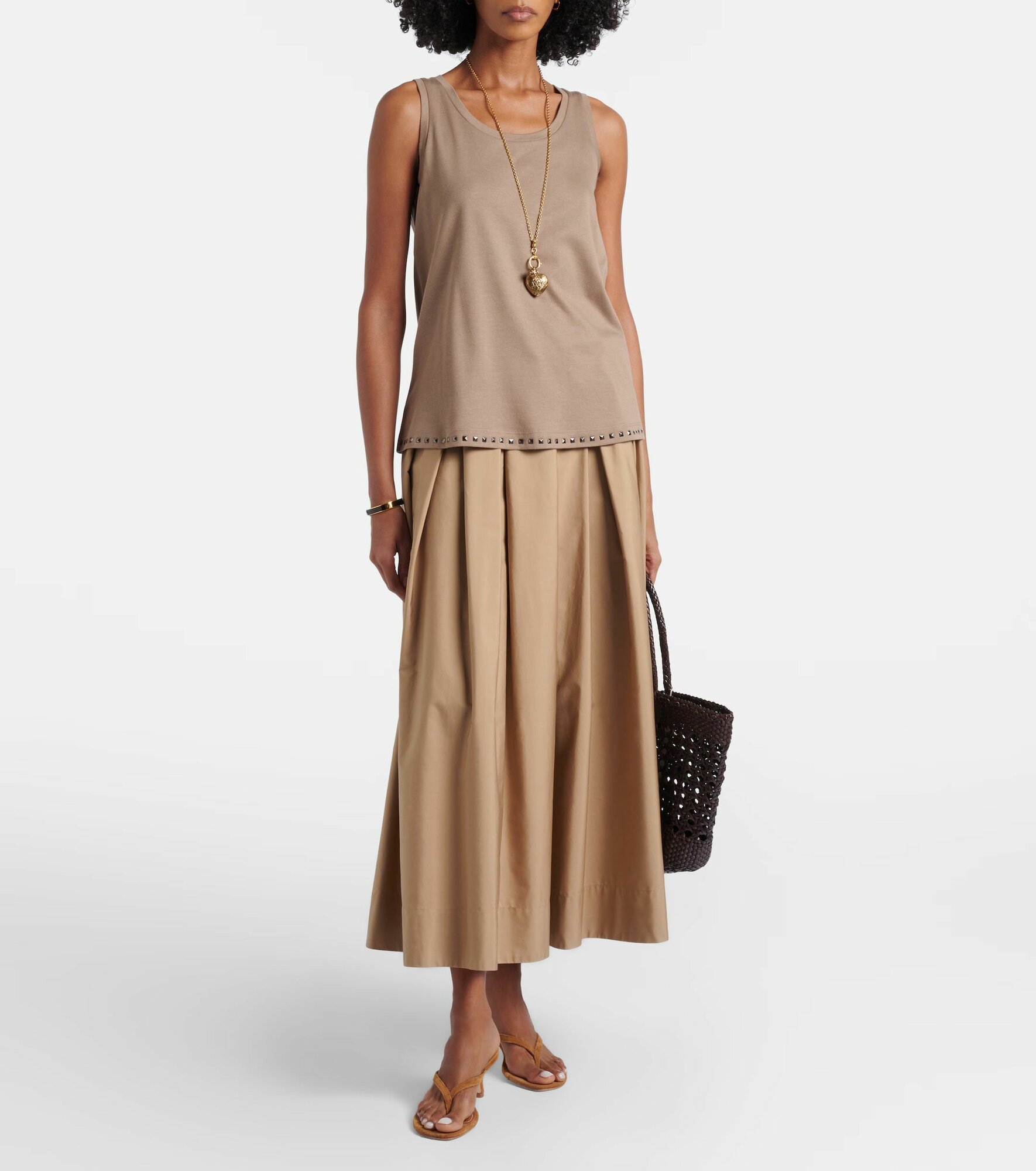 Топ Max Mara Весна-лето 2026, размер S, бежевый — фото 1