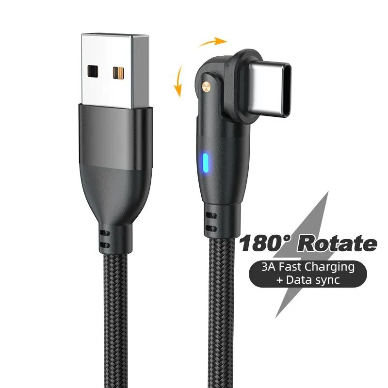Кабель для мобильных устройств/USB Type-C, 2 м, черный матовый