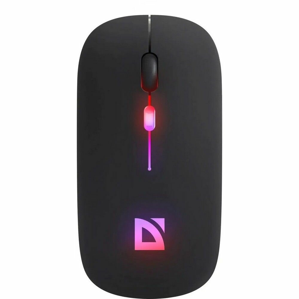 Мышь беспроводная DEFENDER Touch (Прикосновение) MM-997 черный (USB/BT, 1600dpi, 4but) (52997)