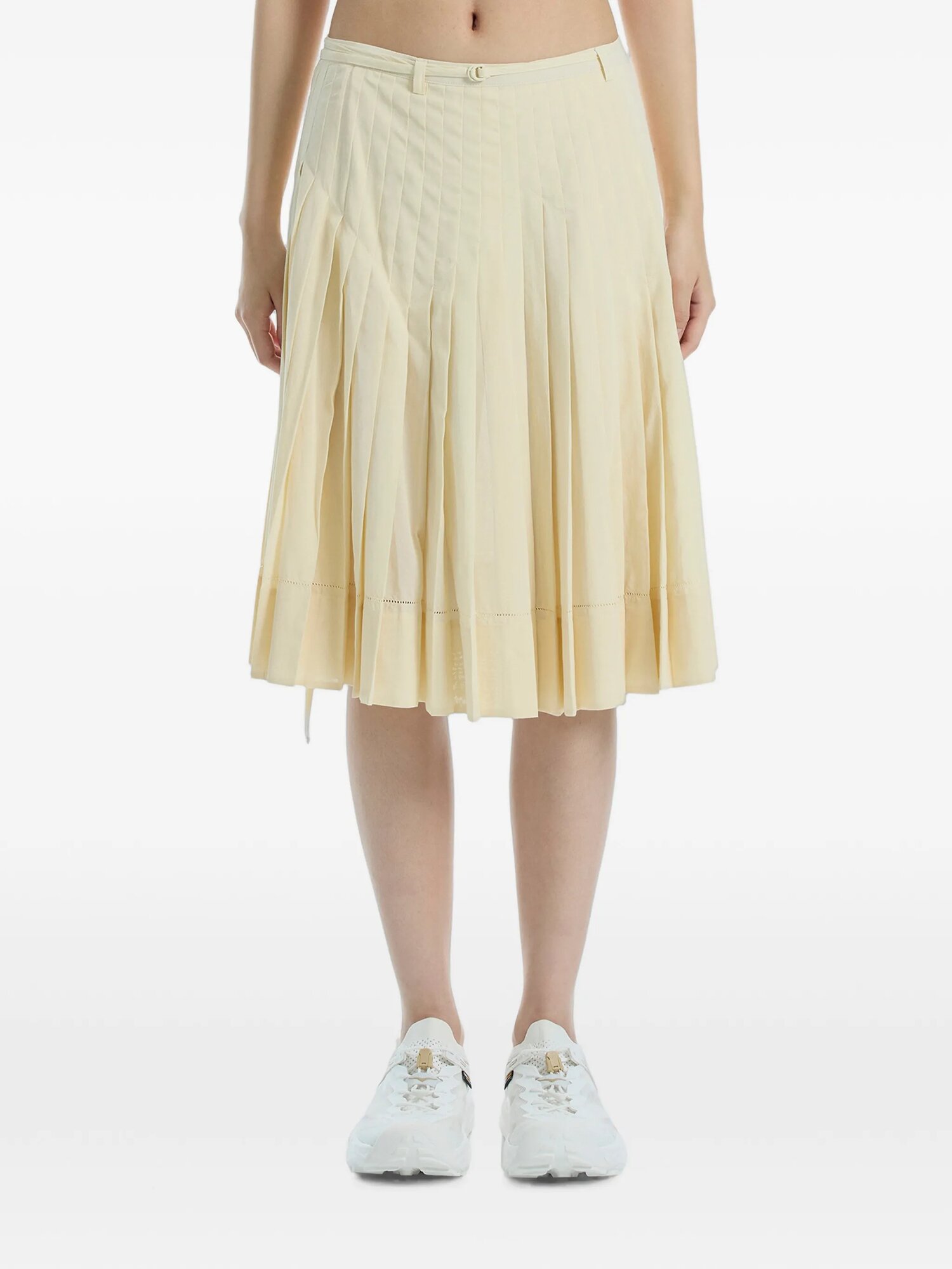 Юбка Pleated belted midi skirt