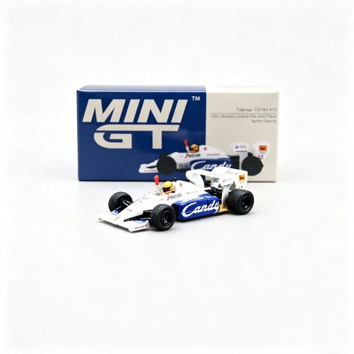 Миниатюрная модель MiniGT 1:64 Ayrton Senna F1 Toleman TG184 # 19 MiniGT 1118/1093 и Lotus 99T # Модель автомобиля 12 Monaco Winner MiniGT 1088/1148 из литого металла