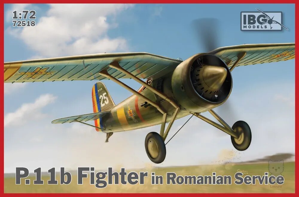 Сборная модель 1/72 PZL P.11b Fighter in Romanian Service (IBG Models)72518