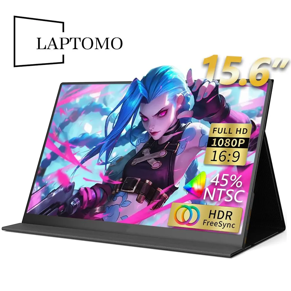 Laptomo портативный монитор 15.6 дюймов Full HD для ноутбука, телефона и Nintendo Switch