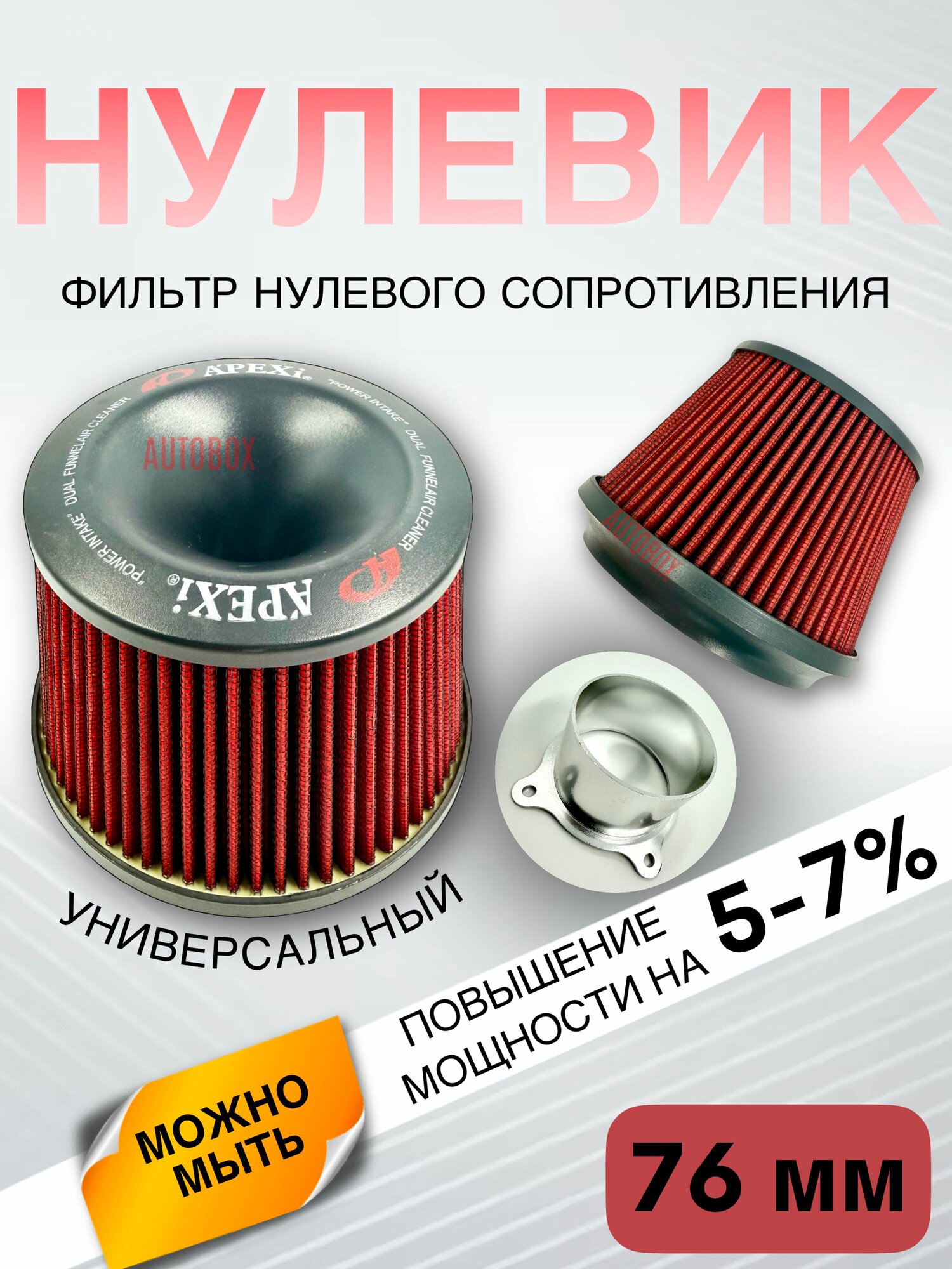 Фильтр нулевого сопротивления (нулевик) для авто