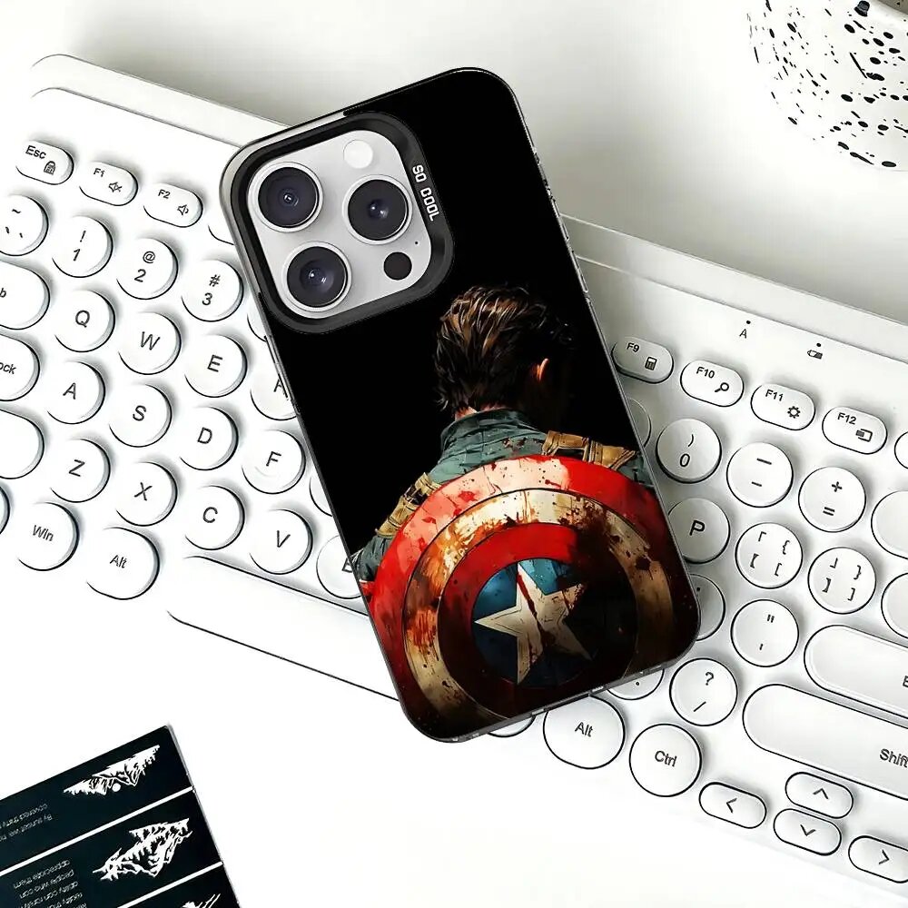 Чехол Для Телефона «Капитан Америка» Для iPhone 17/16/15/11/12/13/14 Pro Max/16 Plus/12 z7, iphone13