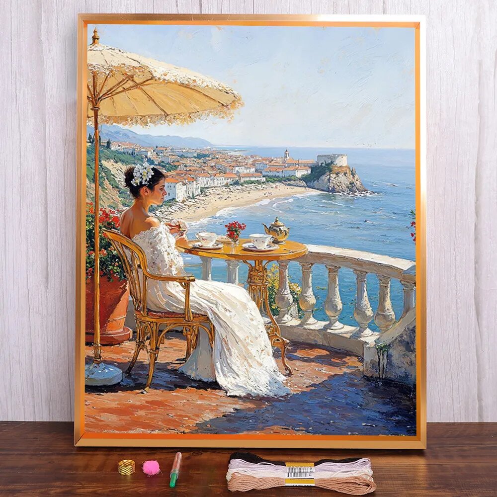 MEIAN Набор для вышивания,60x80CM,14CT,40 цветов