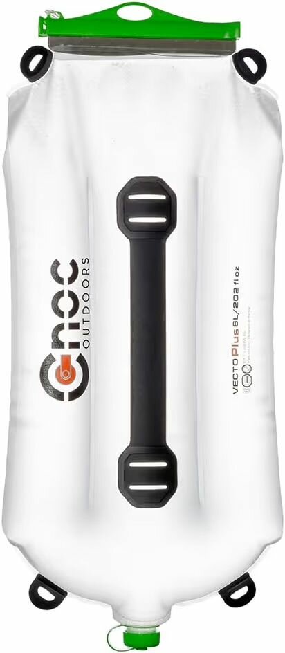 Cnoc Outdoors VectoPlus 6 л 28 мм складная емкость для воды, резервуар для фильтра Sawyer, мягкая канистра TPU для походов и кемпинга
