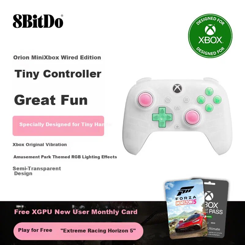 8BitDo Orion Mini Controller Xbox версия с датчиками Холла проводной для PC Steam Xbox совместимый с Black Myth: Wukong
