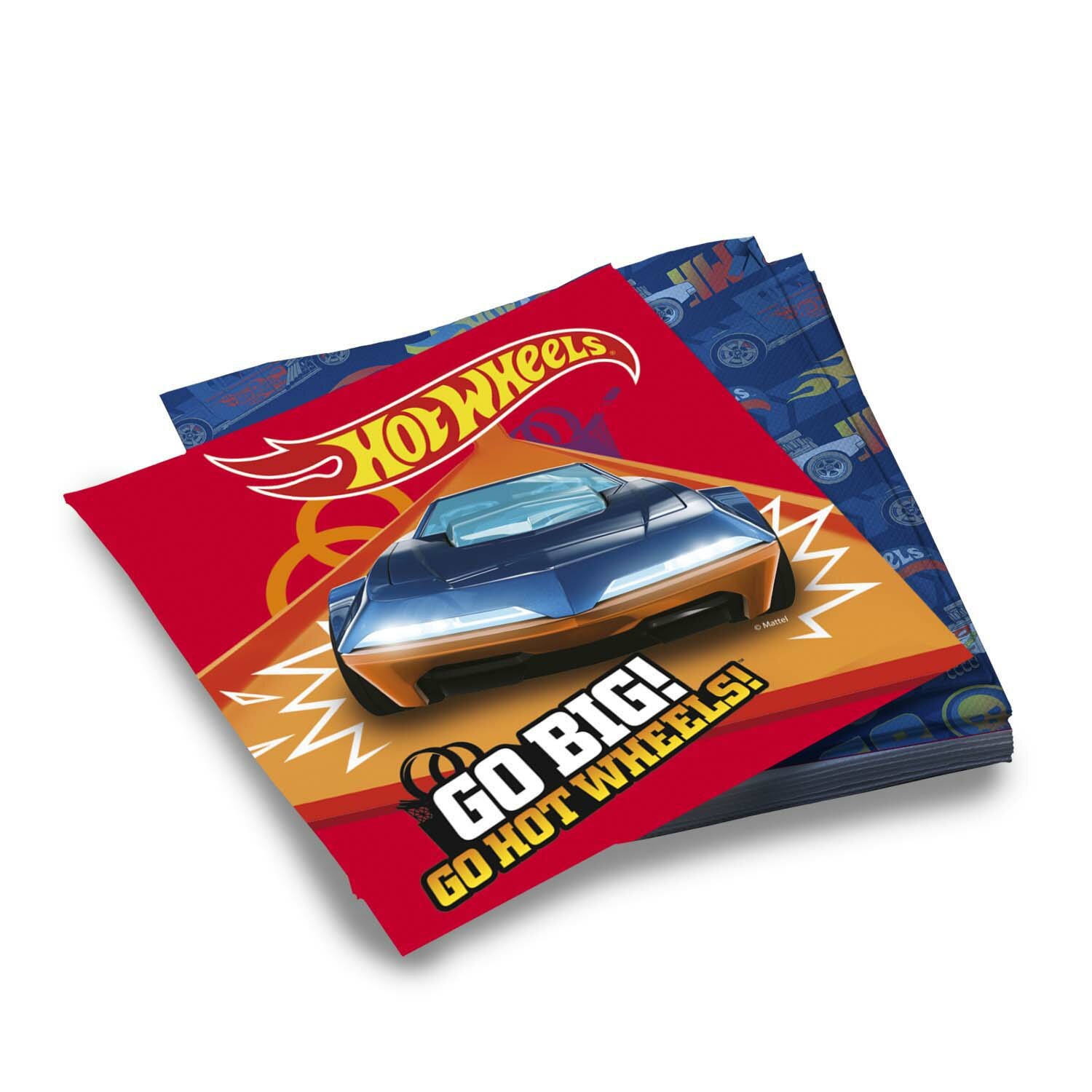 Салфетки бумажные Hot Wheels трехслойные, 33х33 см, 20 шт (292794)
