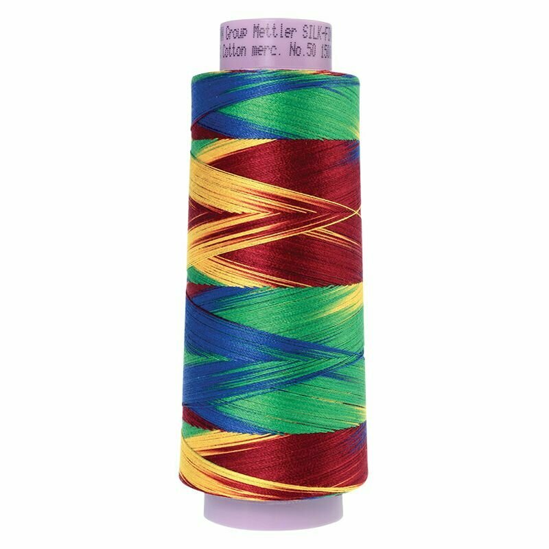 Нить для машинного квилтинга METTLER "Silk Finish", Multi Cotton 50, 1372 м, цвет 9840, Royalty