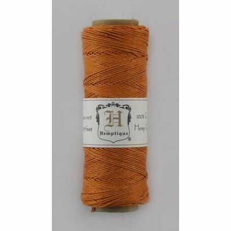 Шнур HEMPTIQUE Из пеньки на катушке №10 0,5 мм 62,5 м 25 г оранжевый