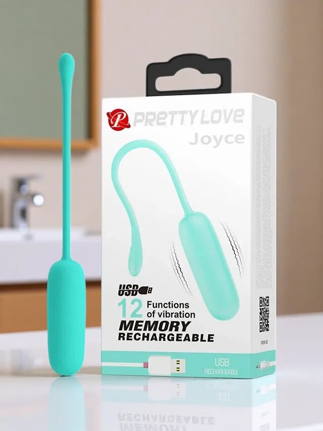 Виброяйцо BAILE Pretty Love, 12 режимов, перезаряжаемый, длина 18 см