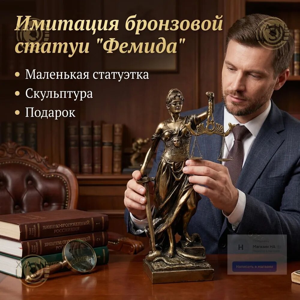Хань Цзе Сувенирная муза Фемида, высота 31.5 см