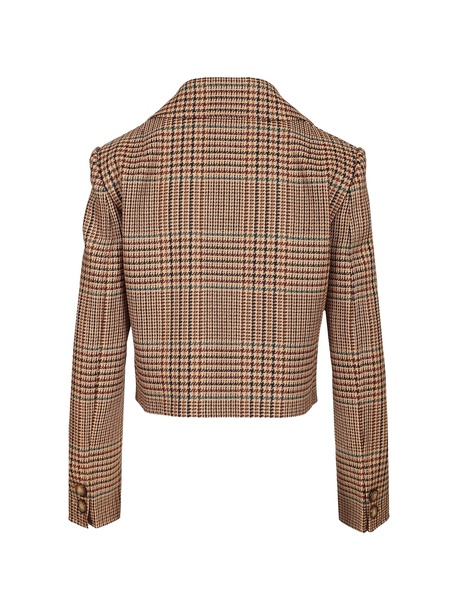 Куртка ETRO Houndstooth-pattern cropped blazer, размер 44 — фото 1