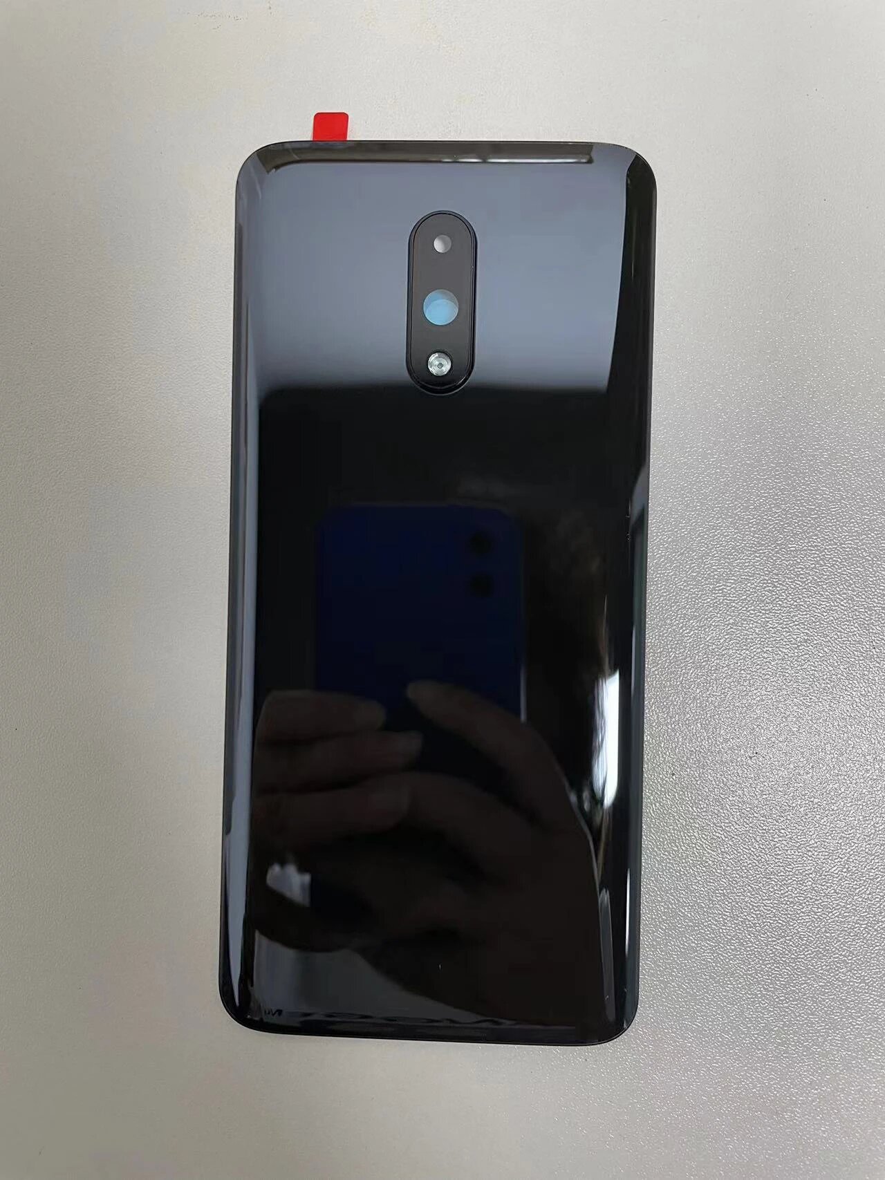 6,41 "Оригинальный стеклянный чехол для Oneplus 7, задняя крышка батарейного отсека, Mirror Gray