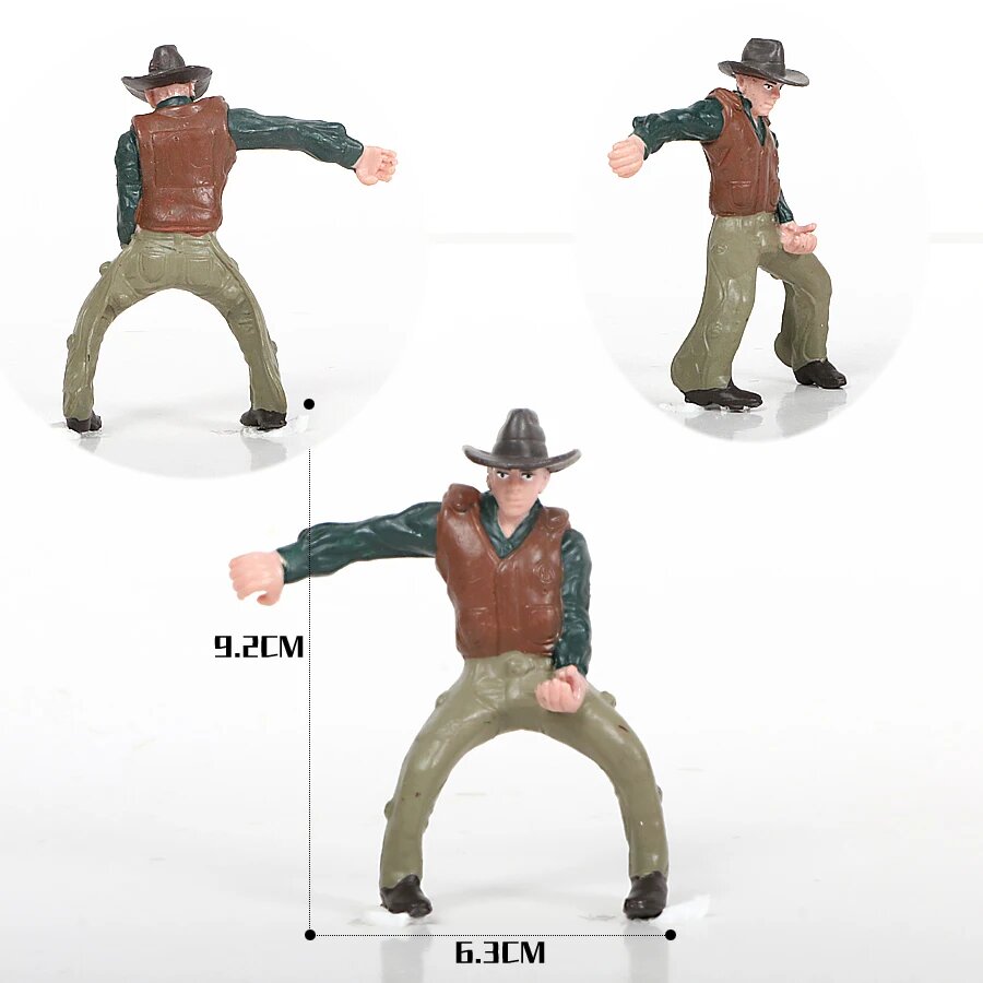 Фигурки LADOFIGURES Фермеры из ПВХ rider B