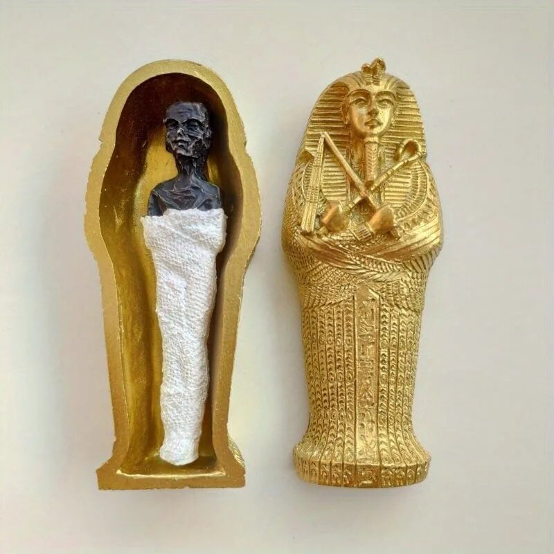 Коллекционная фигурка мумии в саркофаге, White Gold