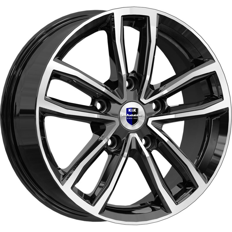 Литой колесный диск K&K Каланг (КС1086) 6,5x17/5x108 ET33 D60,1 Алмаз черный
