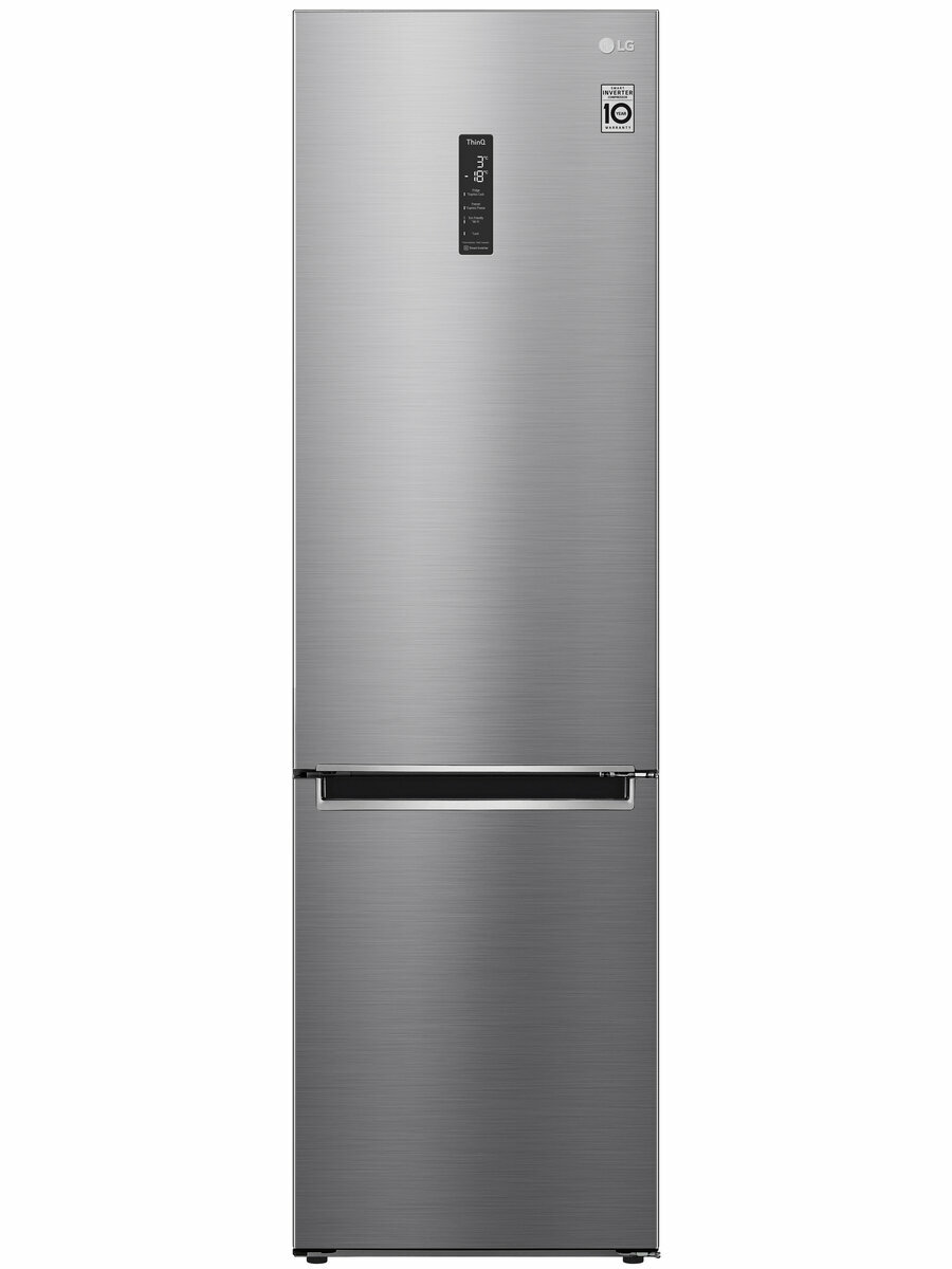 Холодильник LG GA-B509MMQM, двухкамерный, А++, 384 л, морозилка 107 л, серебристый
